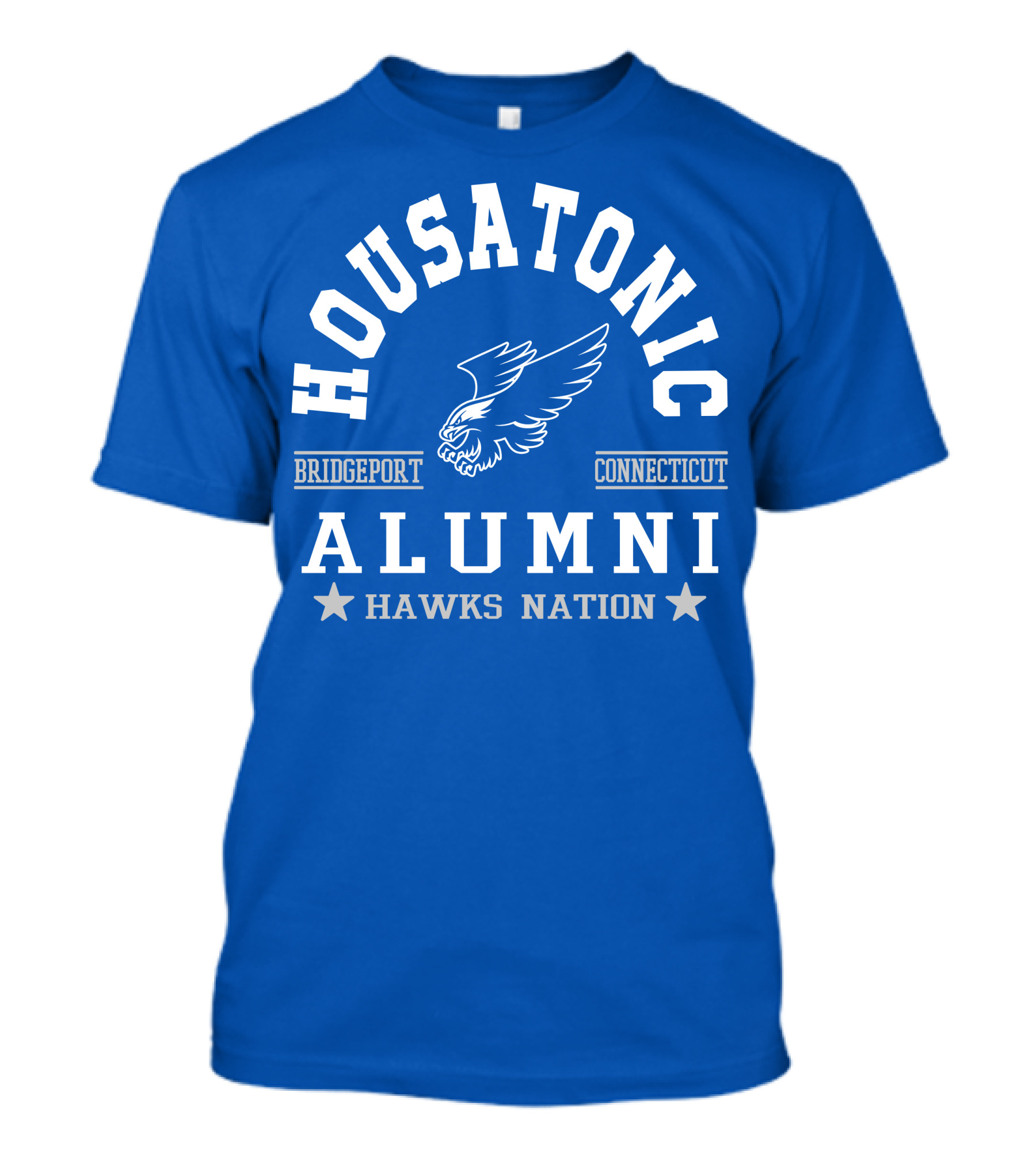 Housatonic Bridgeport Connecticut Alumni Hawks Nation T-Shirt