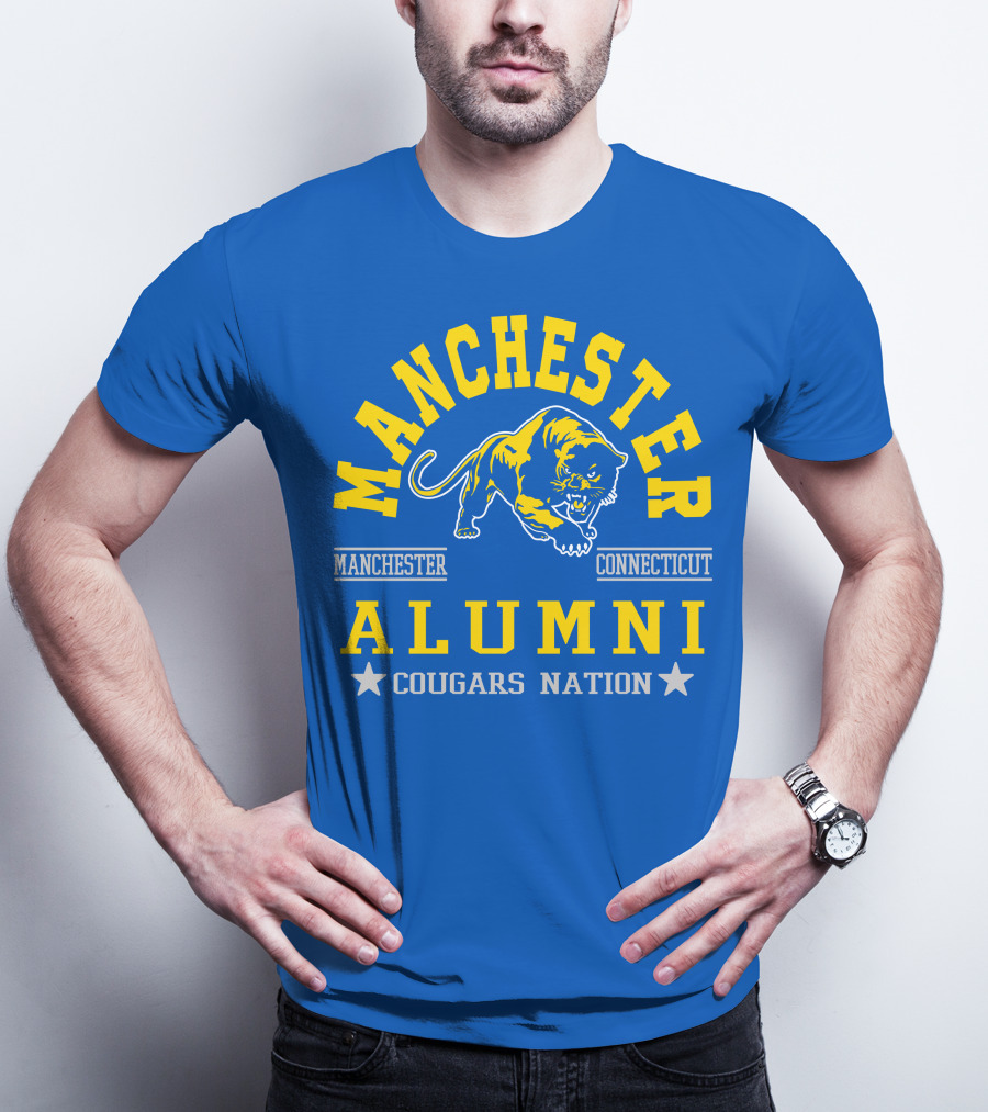 Manchester Connecticut Cougars Alumni Nation T-Shirt