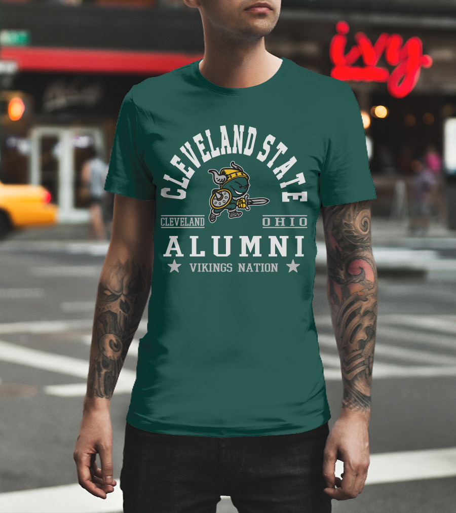 Cleveland State University Ohio Alumni Vikings Nation T-Shirt