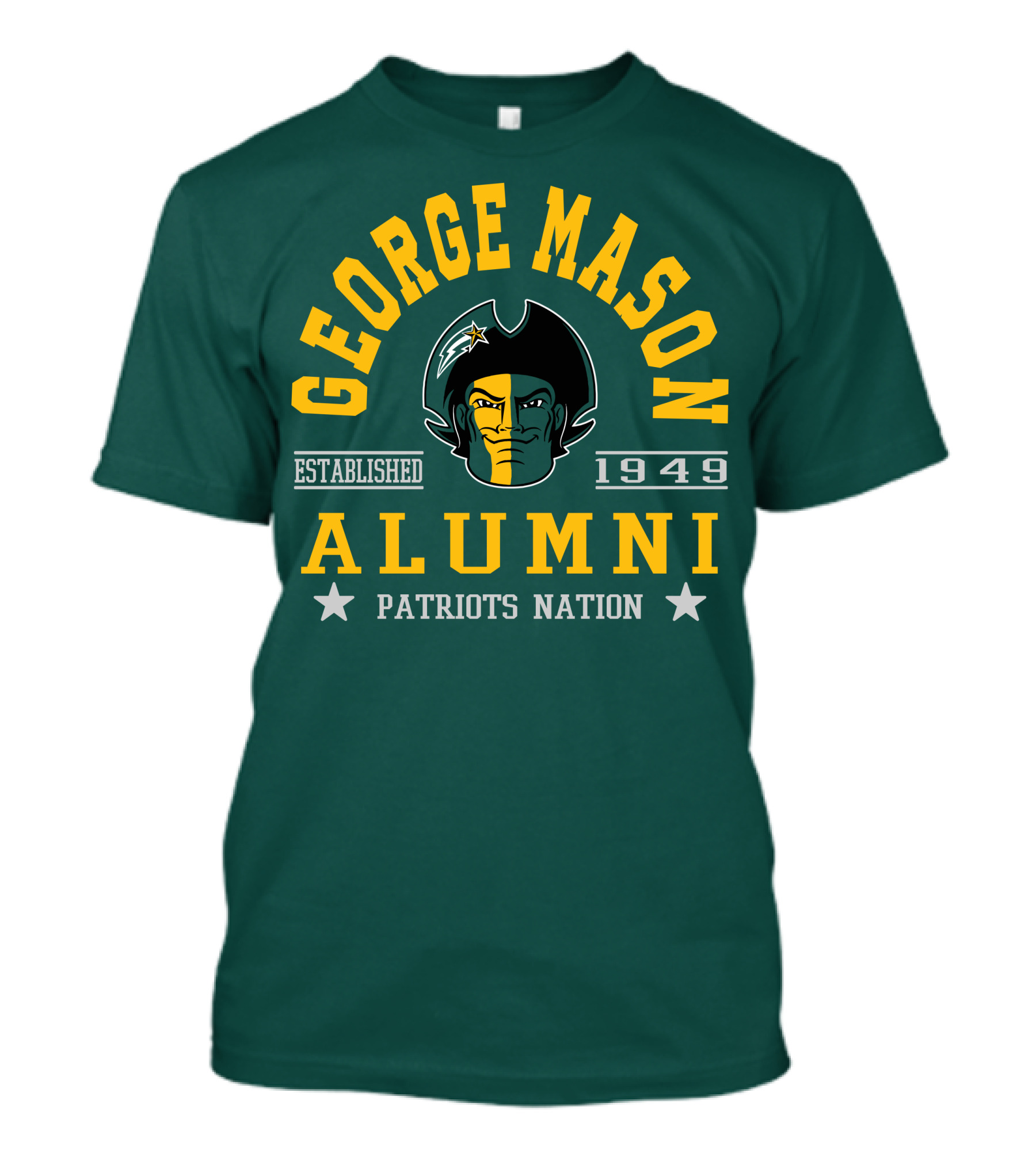 George Mason University Alumni Established 1949 Patriots Nation T-Shirt