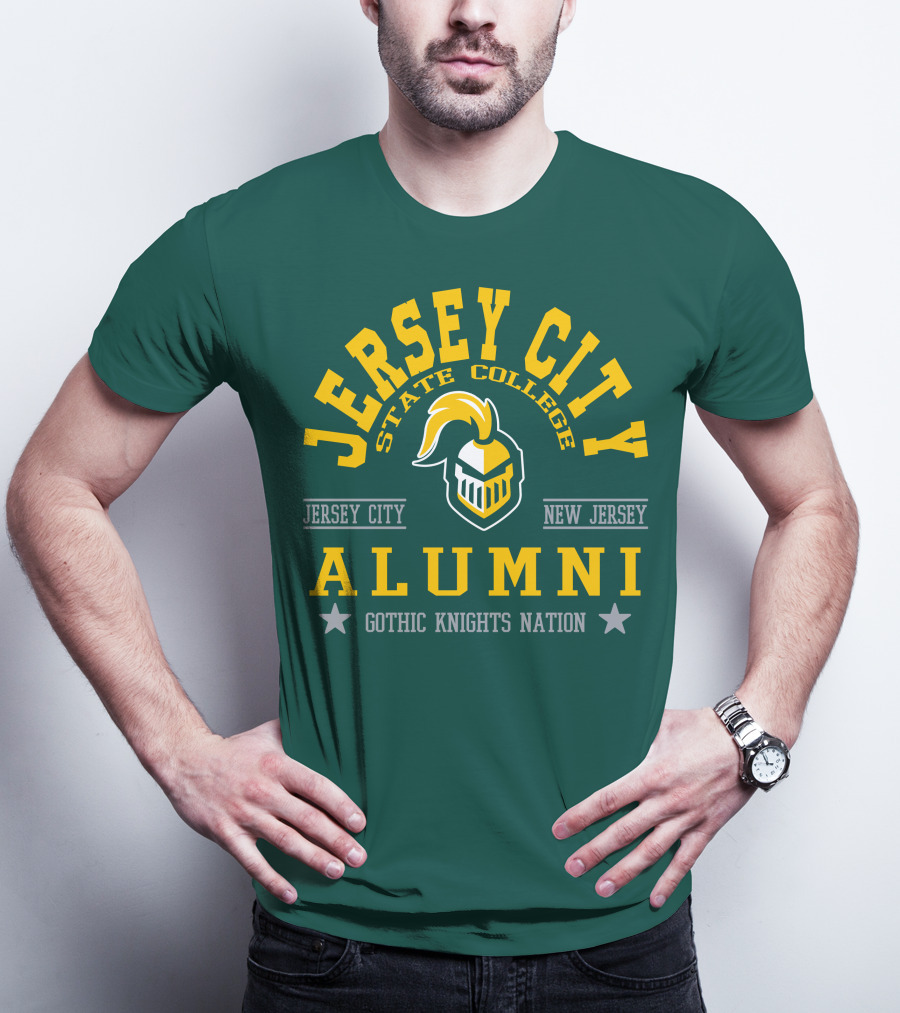 Jersey City State College Alumni Gothic Knights Nation New Jersey T-Shirt
