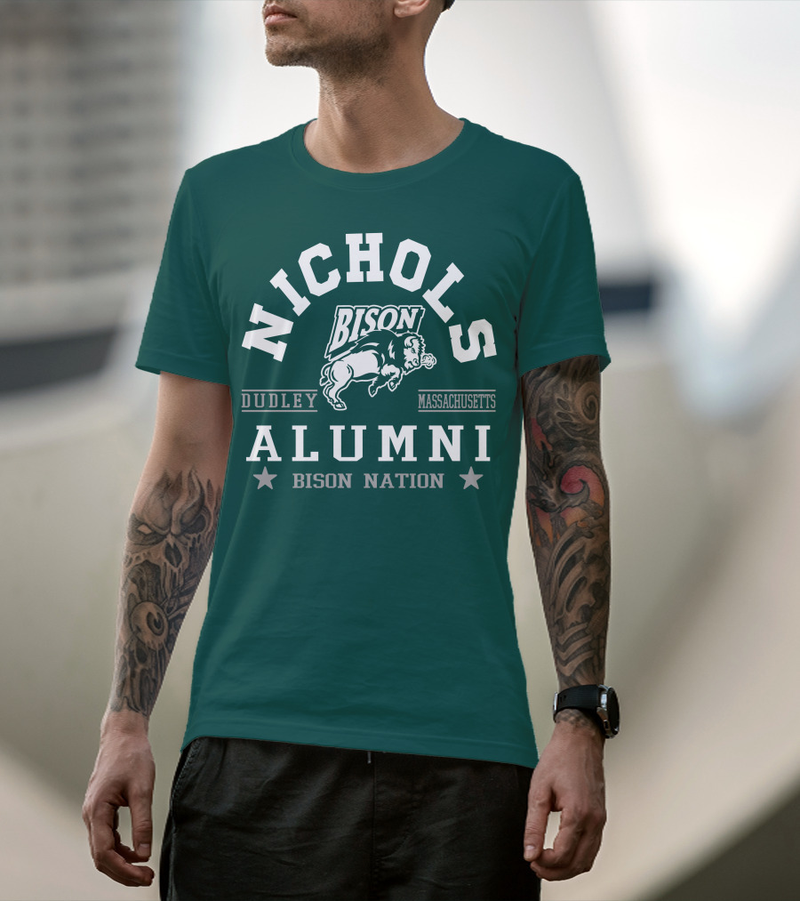 Nichols College Dudley Massachusetts Bison Alumni Nation T-Shirt