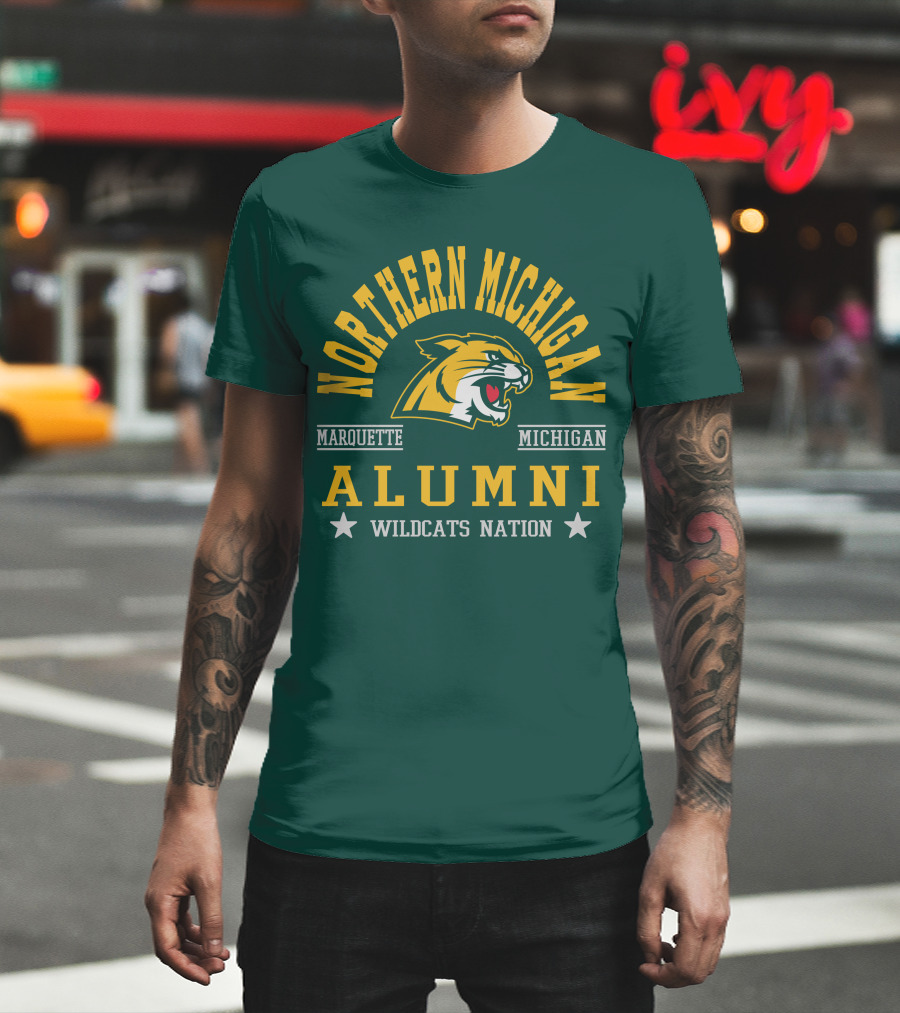 Northern Michigan University Marquette Alumni Wildcats Nation T-Shirt