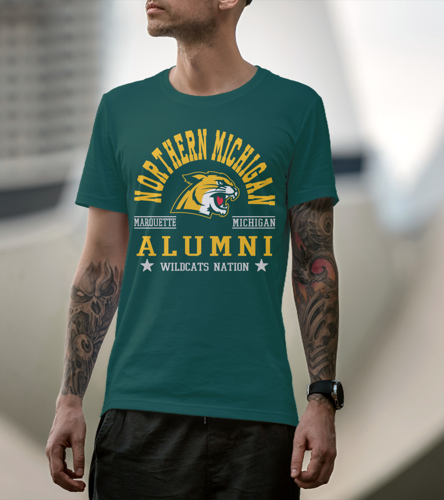 Northern Michigan University Marquette Alumni Wildcats Nation T-Shirt