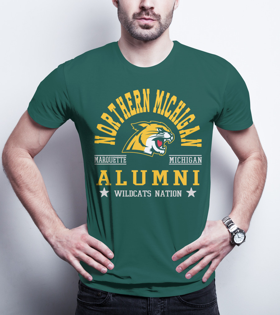 Northern Michigan University Marquette Alumni Wildcats Nation T-Shirt