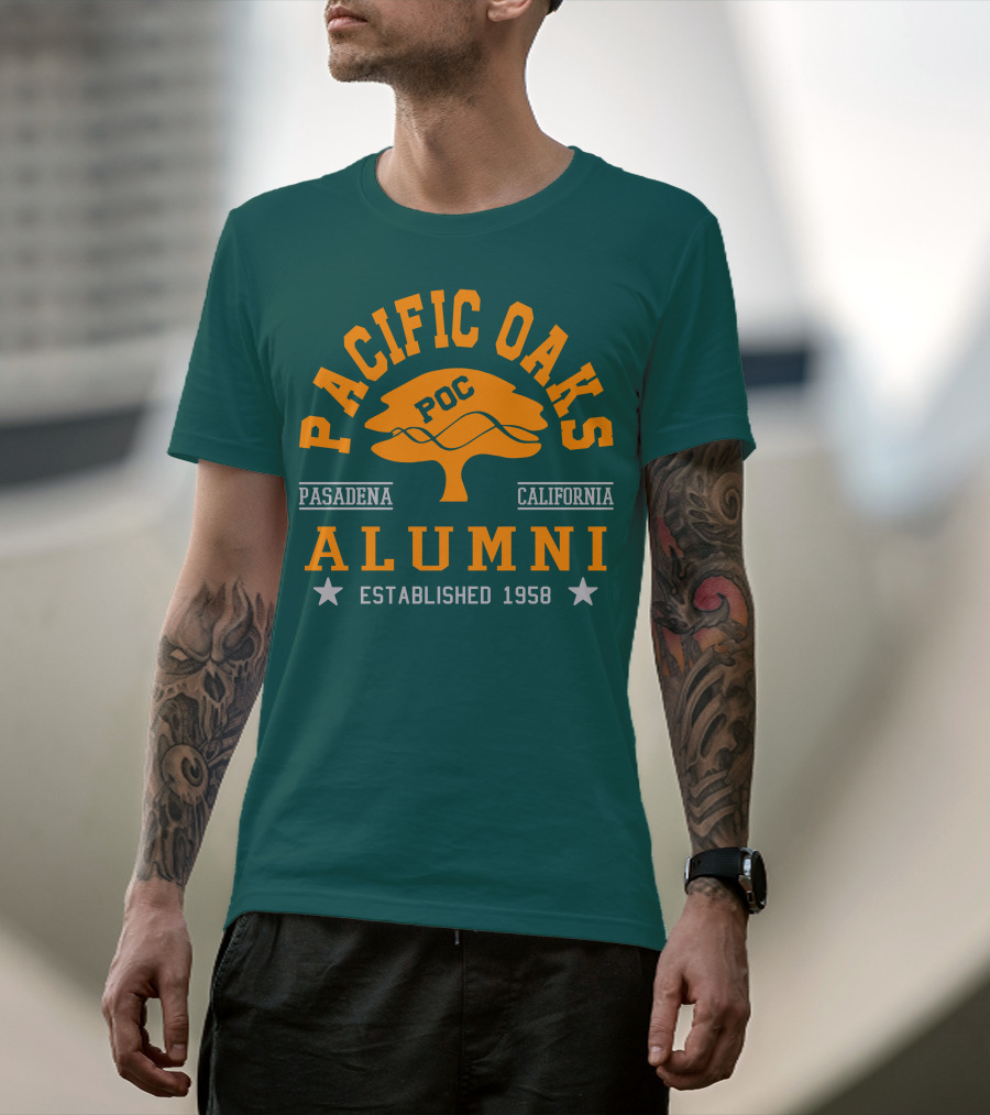 Pacific Oaks POC Alumni Pasadena California Established 1958 T-Shirt