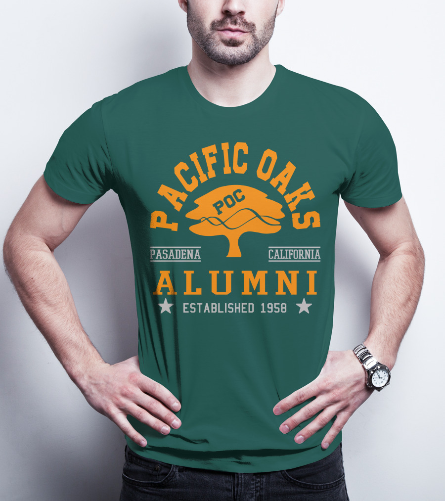 Pacific Oaks POC Alumni Pasadena California Established 1958 T-Shirt