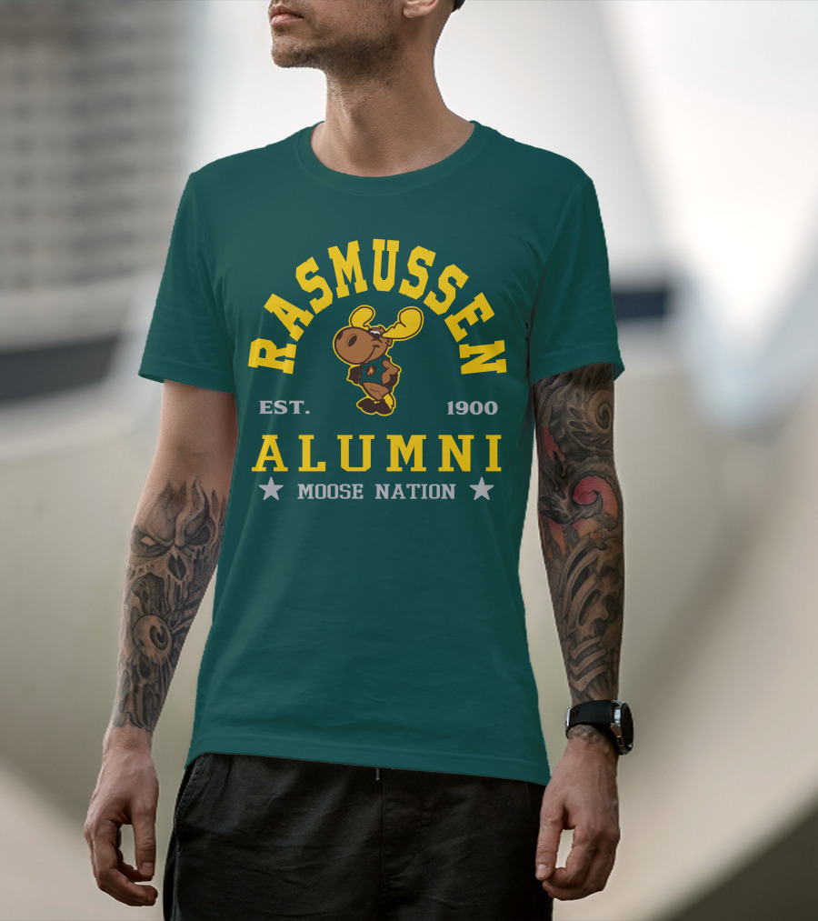Rasmussen Alumni Moose Nation Est. 1900 T-Shirt