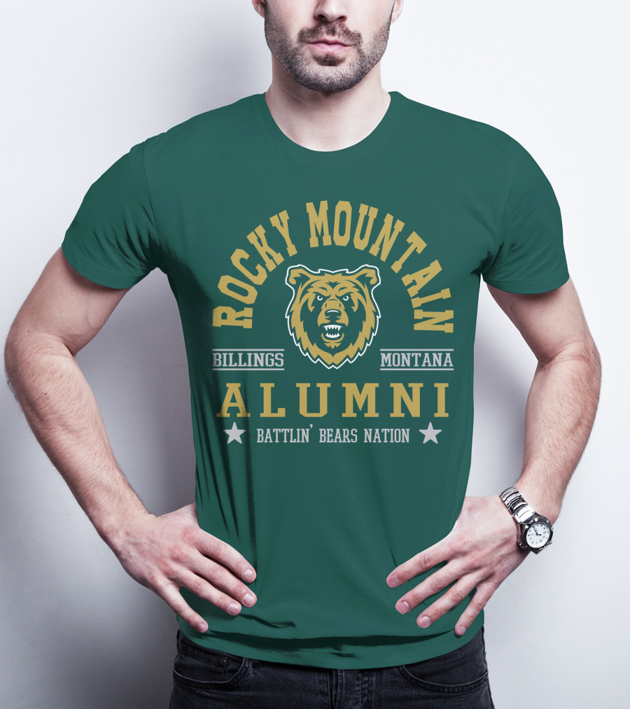 Rocky Mountain Alumni Battlin' Bears Nation Billings Montana T-Shirt