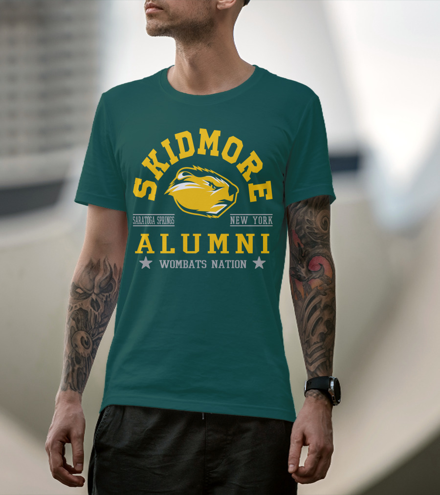 Skidmore College Alumni Wombats Nation Saratoga Springs New York T-Shirt