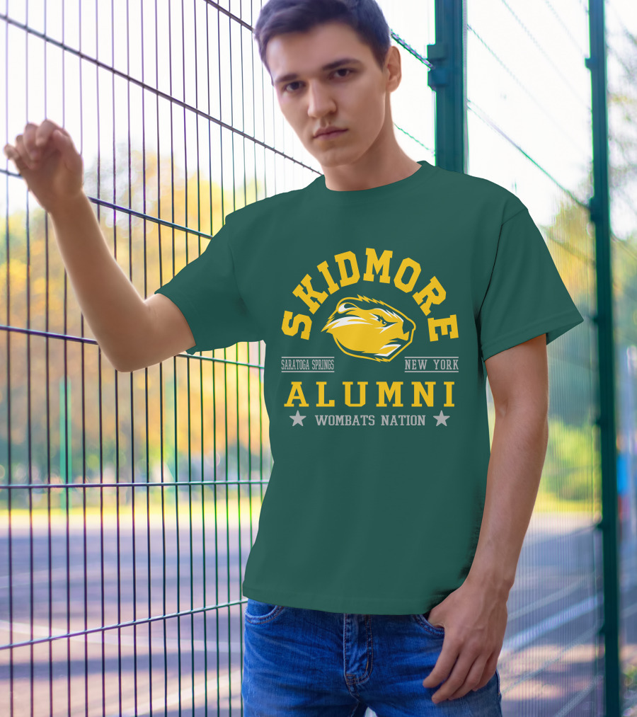 Skidmore College Alumni Wombats Nation Saratoga Springs New York T-Shirt