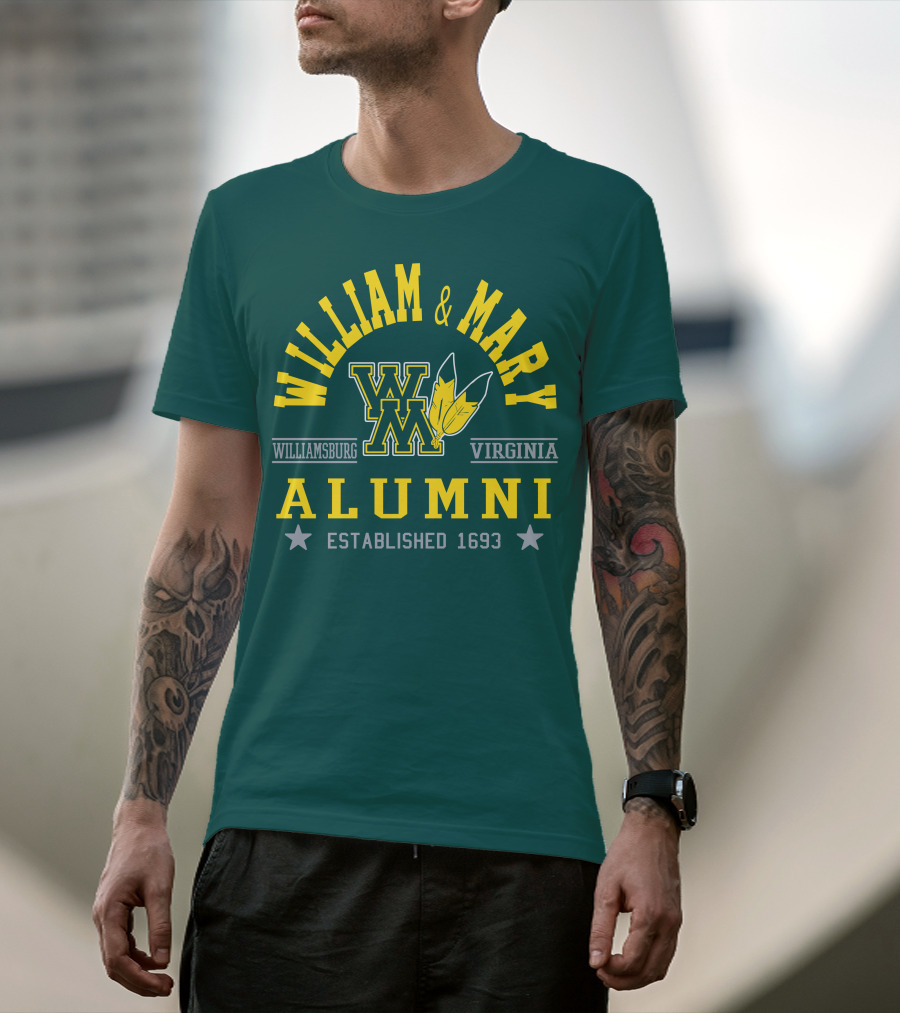 William And Mary Alumni Williamsburg Virginia Established 1693 T-Shirt