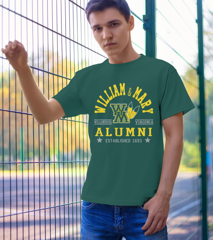 William And Mary Alumni Williamsburg Virginia Established 1693 T-Shirt