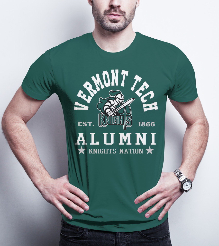 Vermont Tech Knights Alumni Est. 1866 Knights Nation T-Shirt