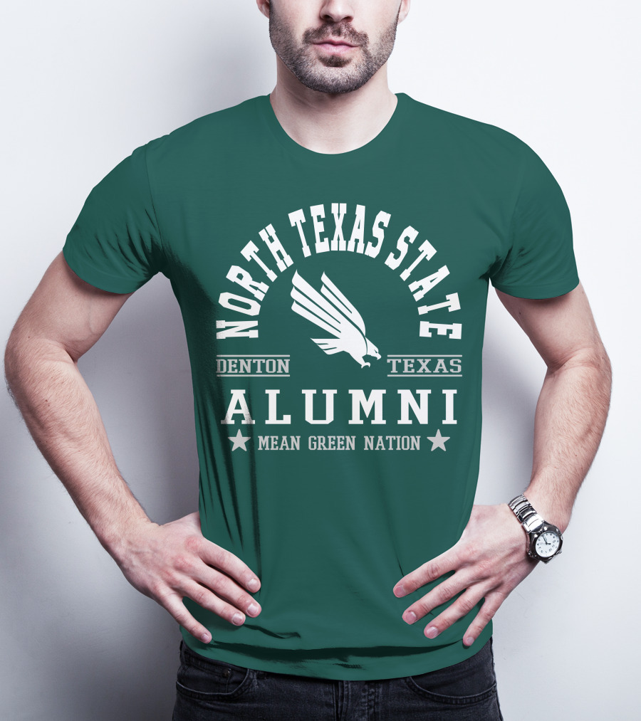 North Texas State Denton Texas Alumni Mean Green Nation T-Shirt