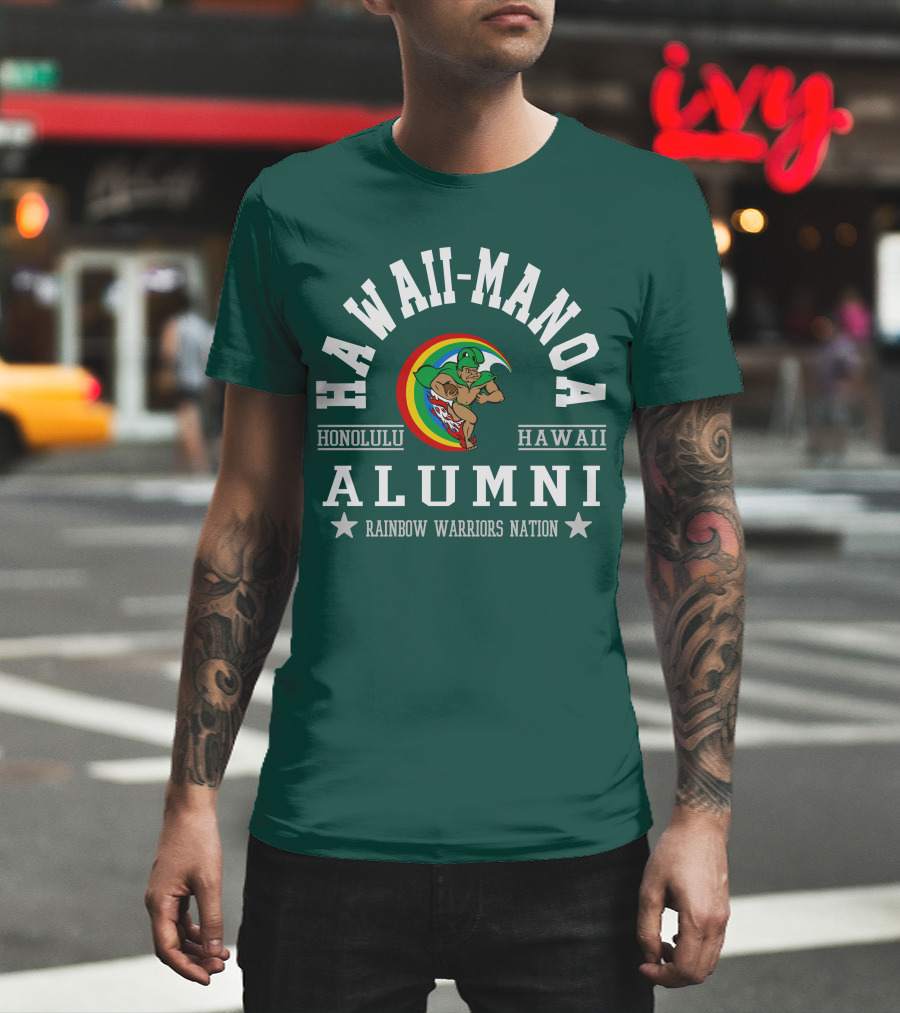Hawaii-Manoa Honolulu Hawaii Alumni Rainbow Warriors Nation T-Shirt