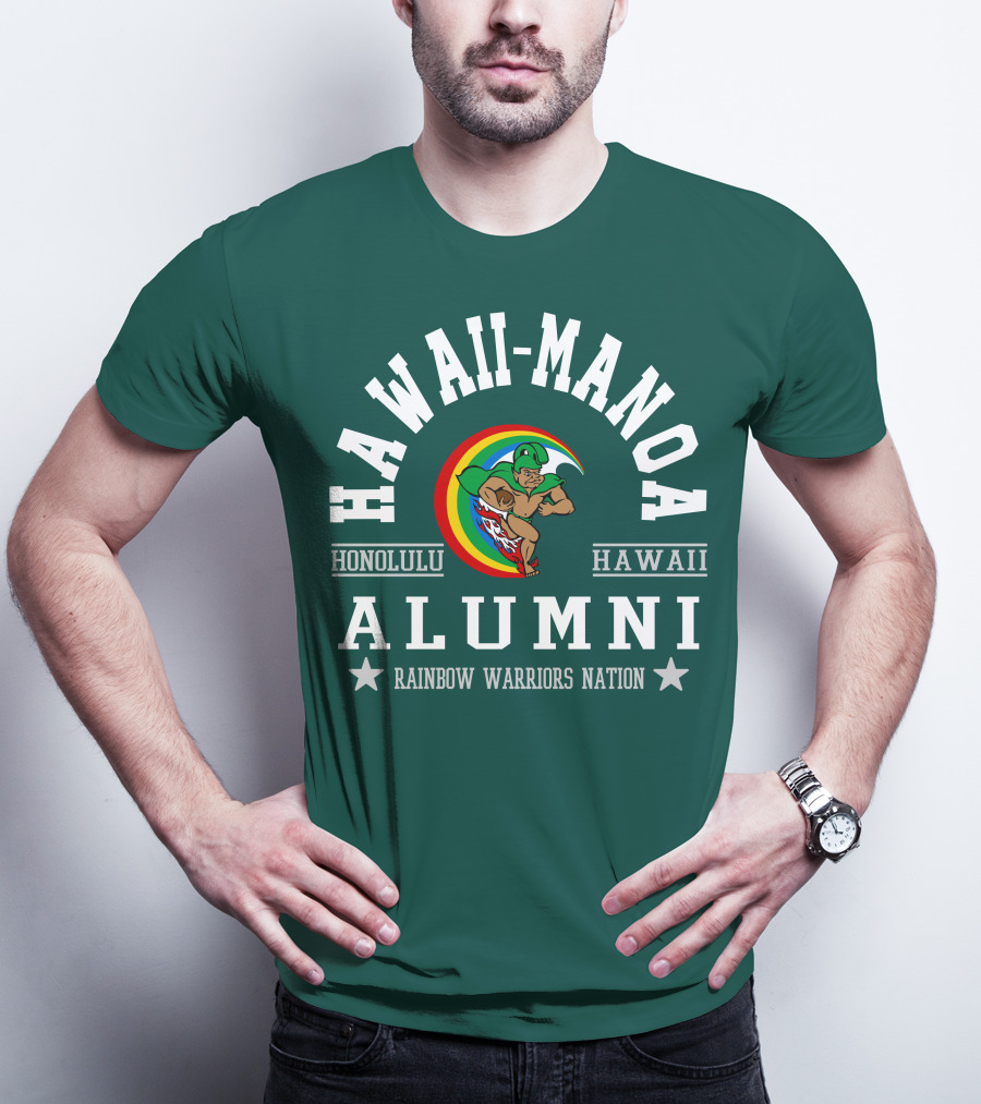 Hawaii-Manoa Honolulu Hawaii Alumni Rainbow Warriors Nation T-Shirt
