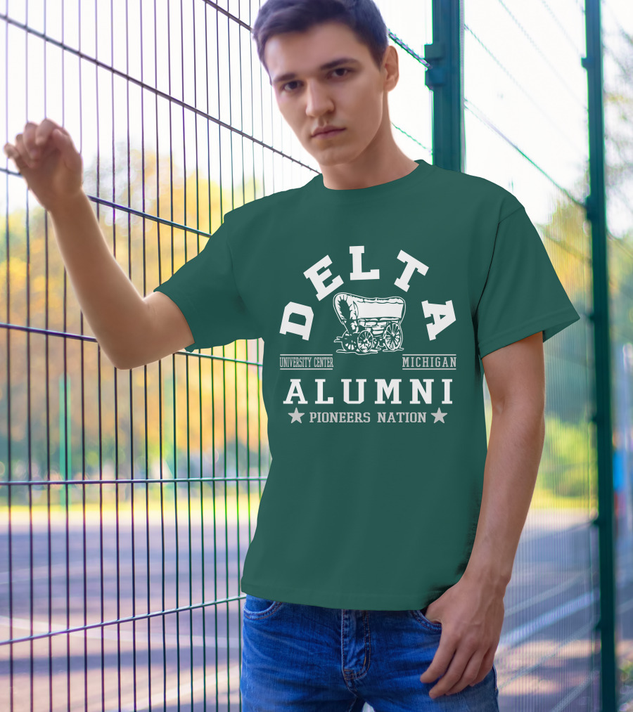 Delta University Center Michigan Alumni Pioneers Nation T-Shirt