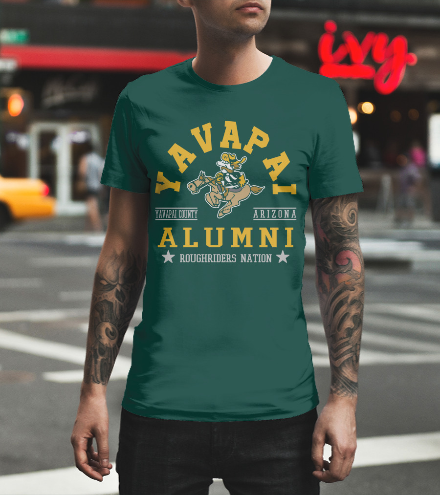 Yavapai College Alumni Arizona Roughriders Nation Yavapai County T-Shirt