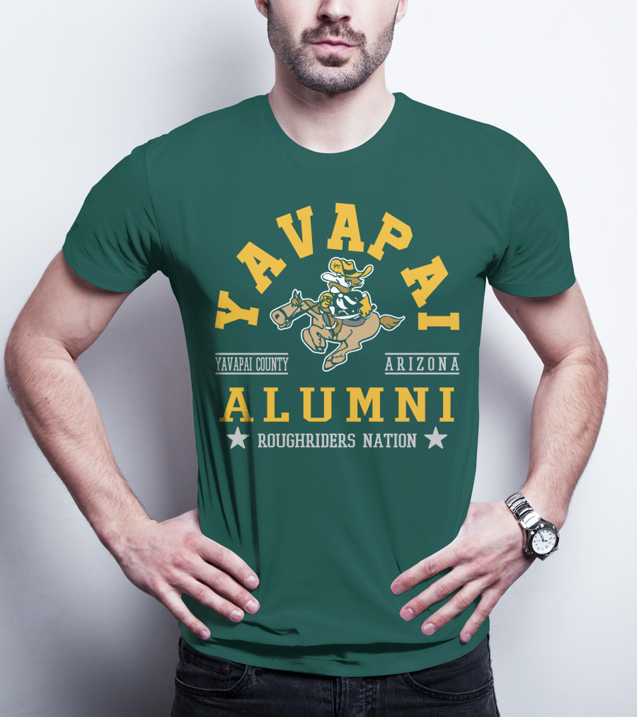 Yavapai College Alumni Arizona Roughriders Nation Yavapai County T-Shirt