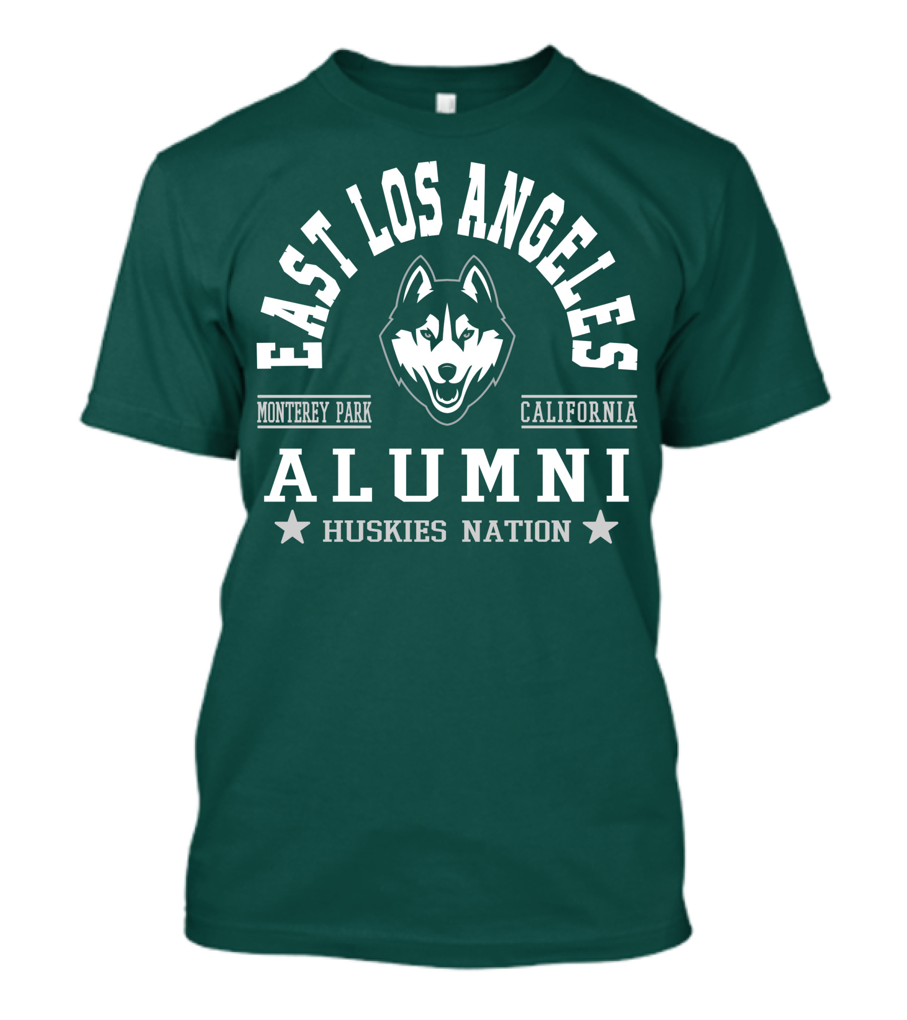 East Los Angeles Monterey Park California Alumni Huskies Nation T-Shirt