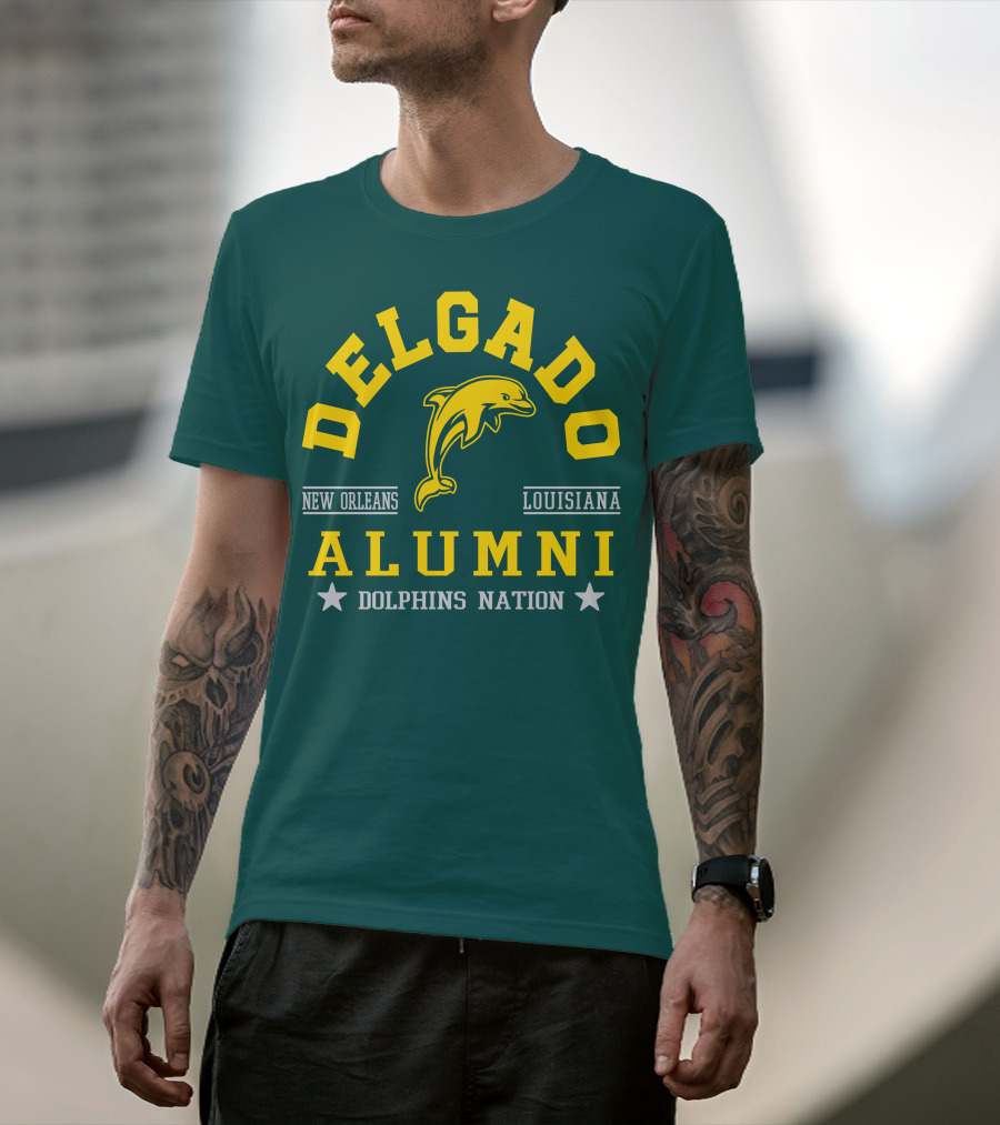 Delgado Alumni New Orleans Louisiana Dolphins Nation T-Shirt
