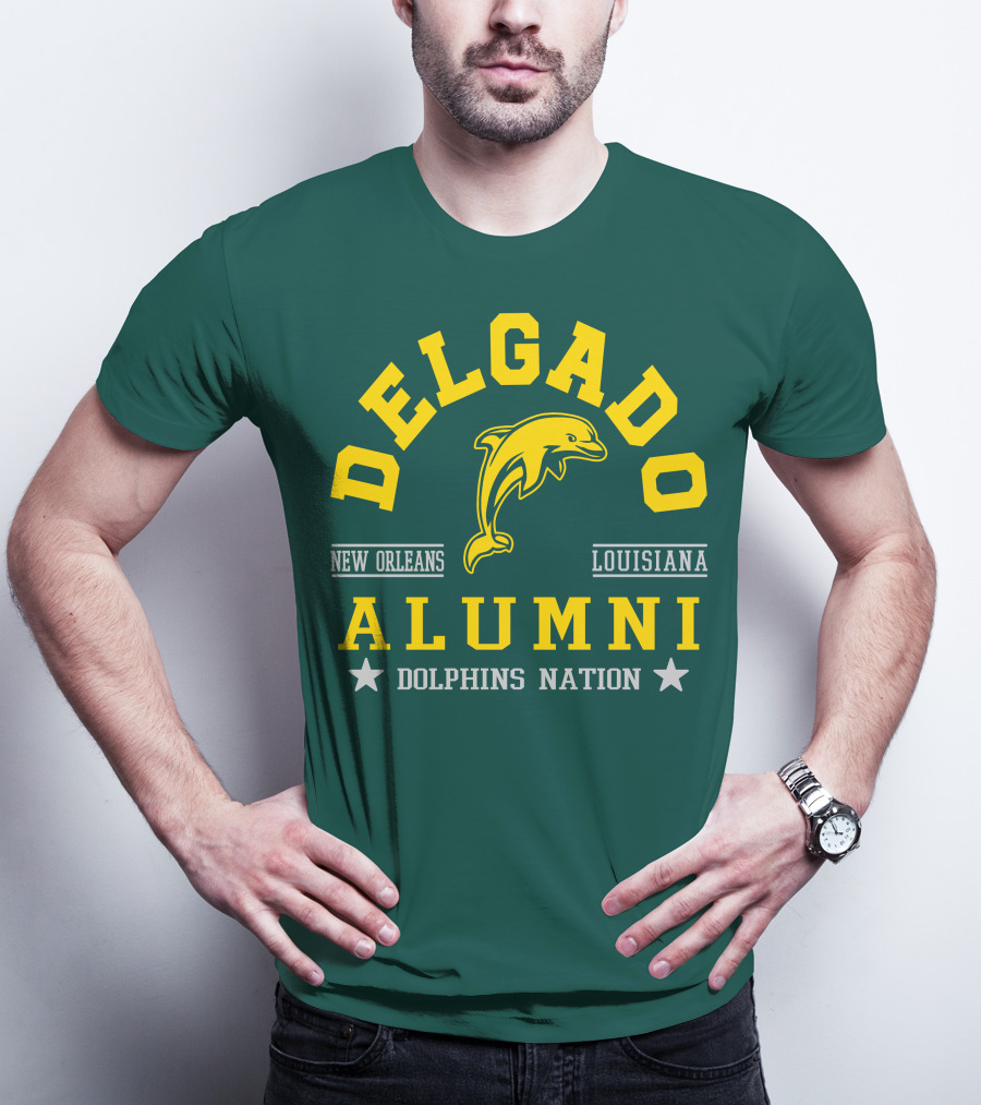 Delgado Alumni New Orleans Louisiana Dolphins Nation T-Shirt