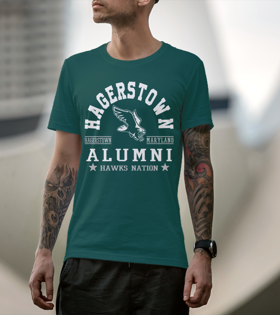 Hagerstown Maryland Alumni Hawks Nation T-Shirt