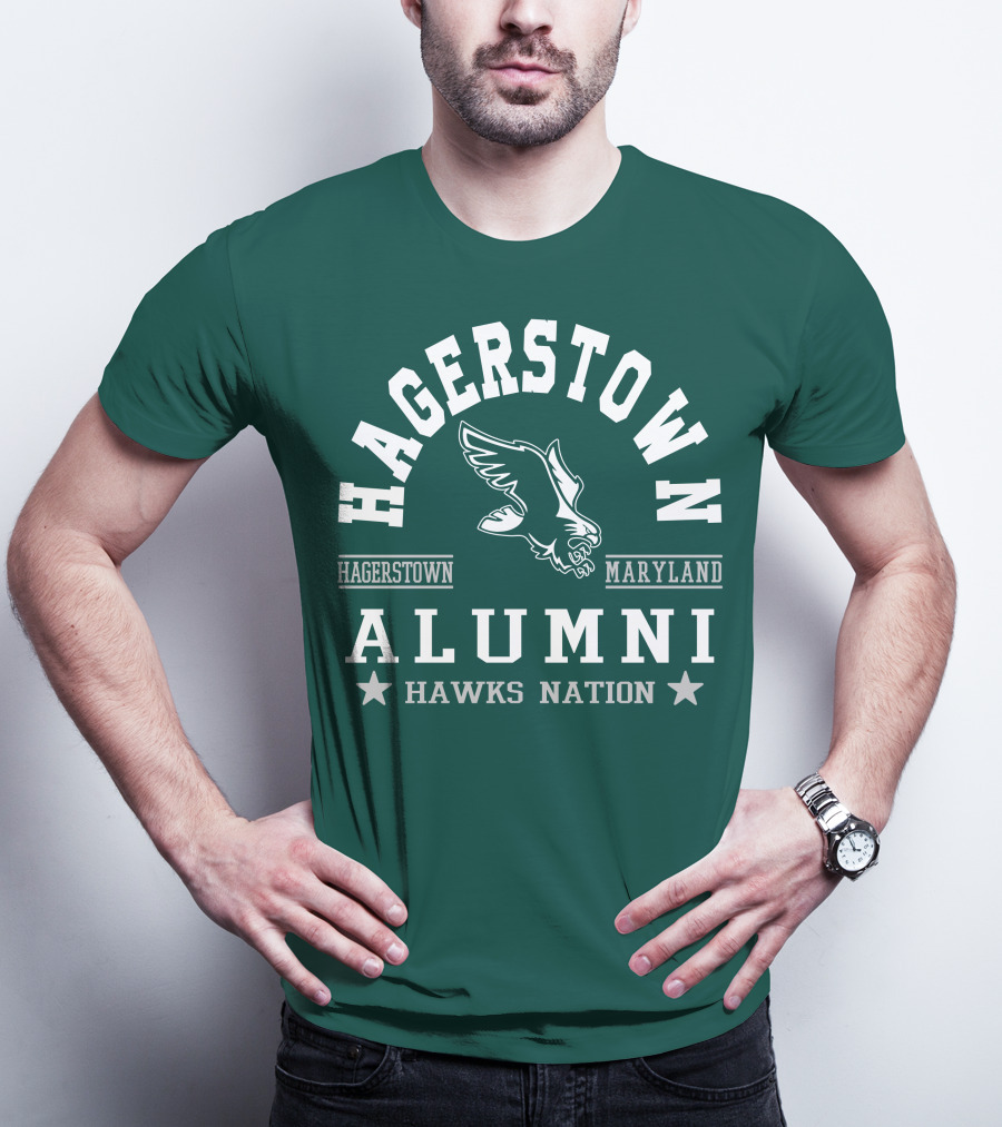 Hagerstown Maryland Alumni Hawks Nation T-Shirt