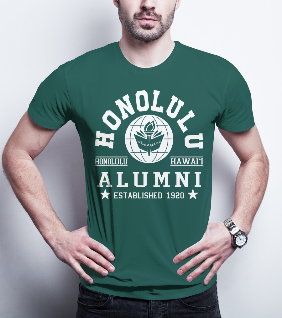 Honolulu Hawai'i Alumni Mālamalama Established 1920 T-Shirt