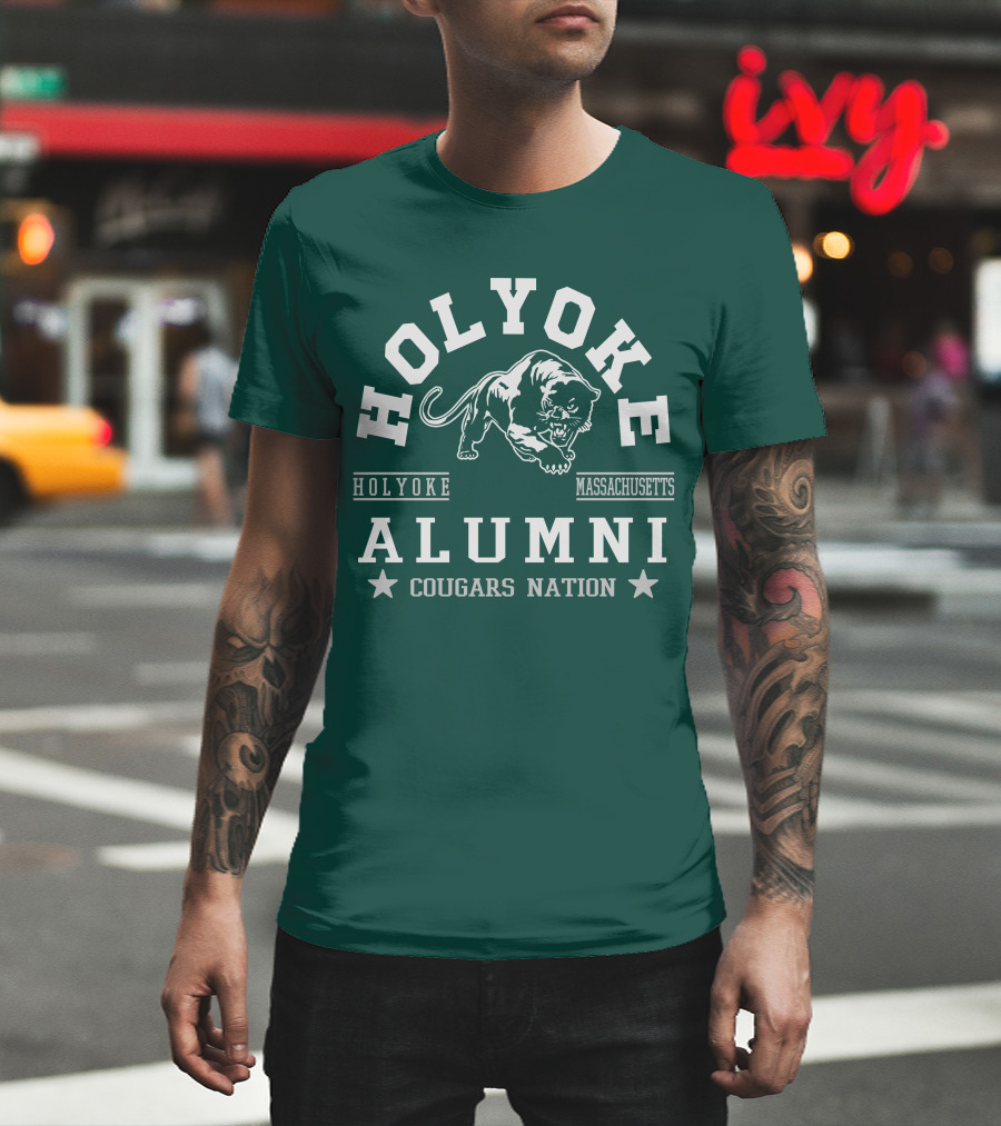 Holyoke Alumni Cougars Nation Massachusetts T-Shirt