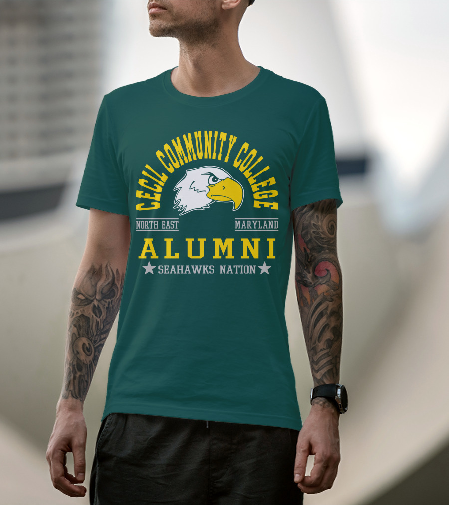 Cecil Community College Alumni Seahawks Nation North East Maryland T-Shirt