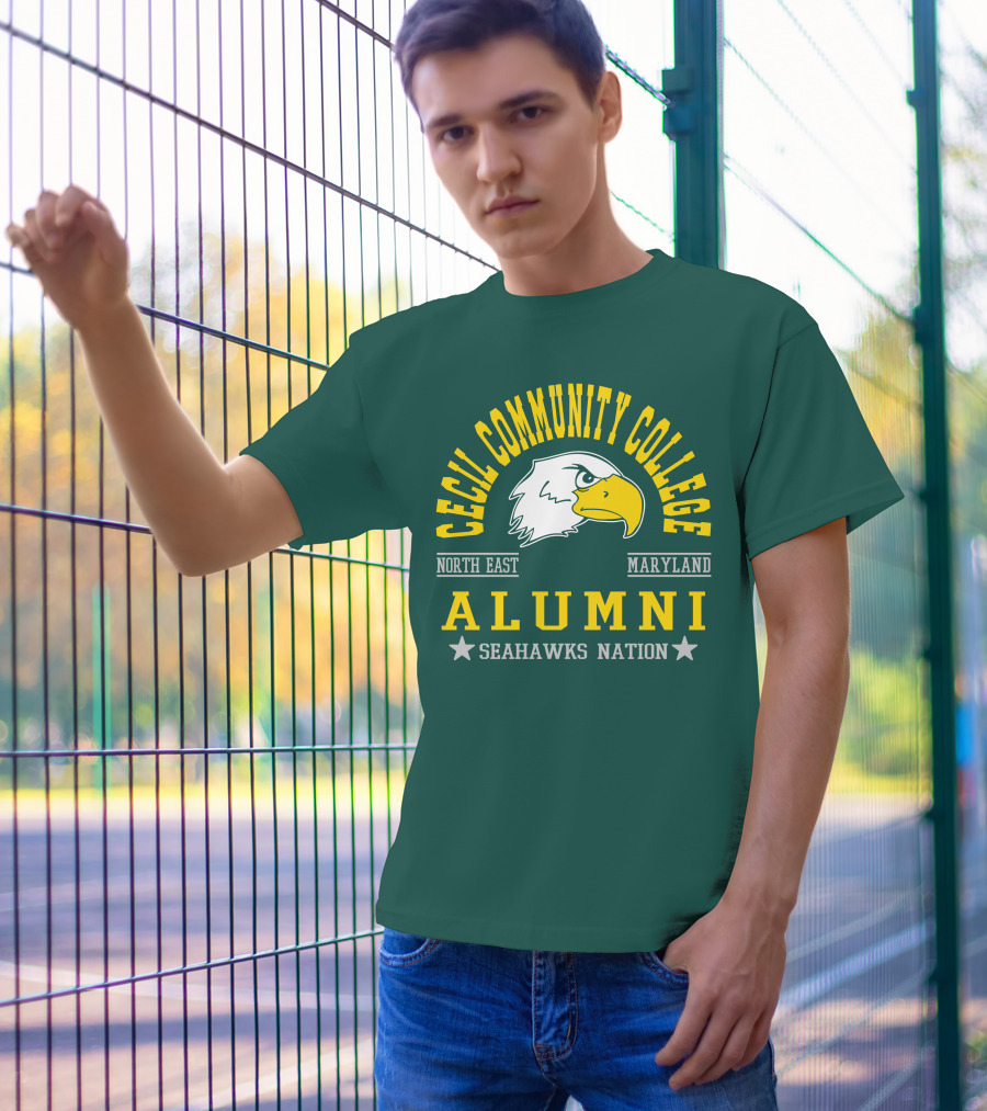 Cecil Community College Alumni Seahawks Nation North East Maryland T-Shirt