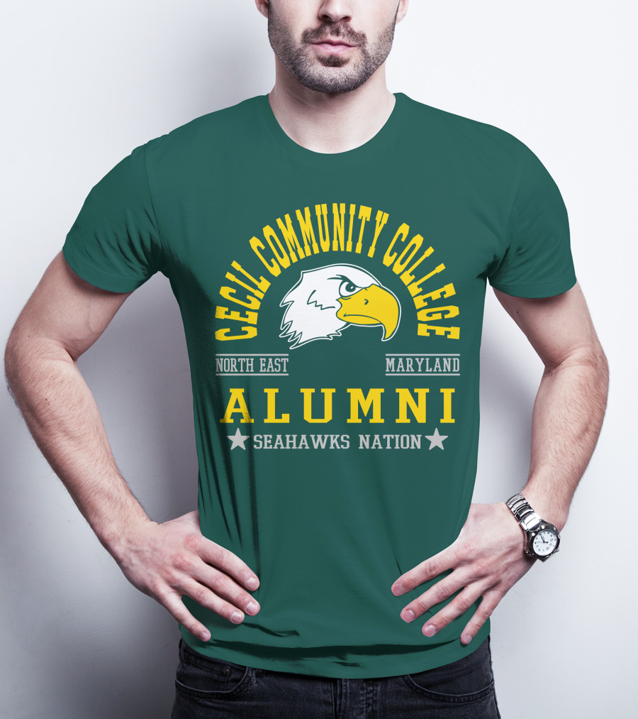 Cecil Community College Alumni Seahawks Nation North East Maryland T-Shirt