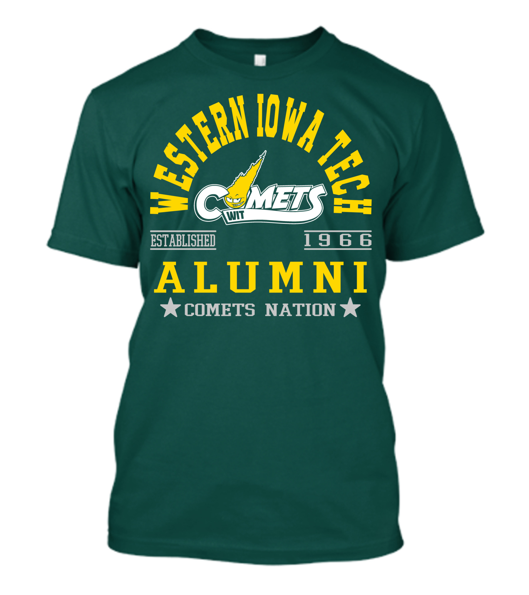 Western Iowa Tech Comets Alumni Established 1966 Comets Nation T-Shirt