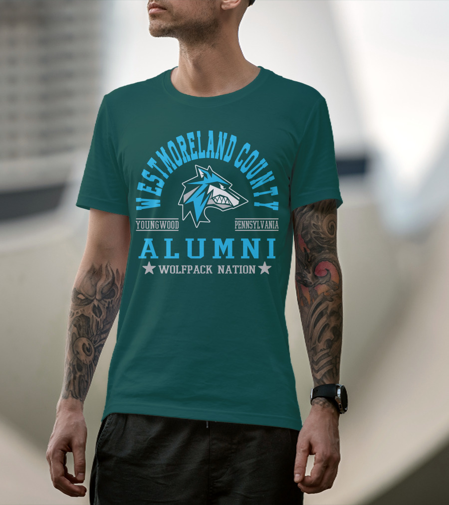 Westmoreland County Youngwood Pennsylvania Alumni Wolfpack Nation T-Shirt