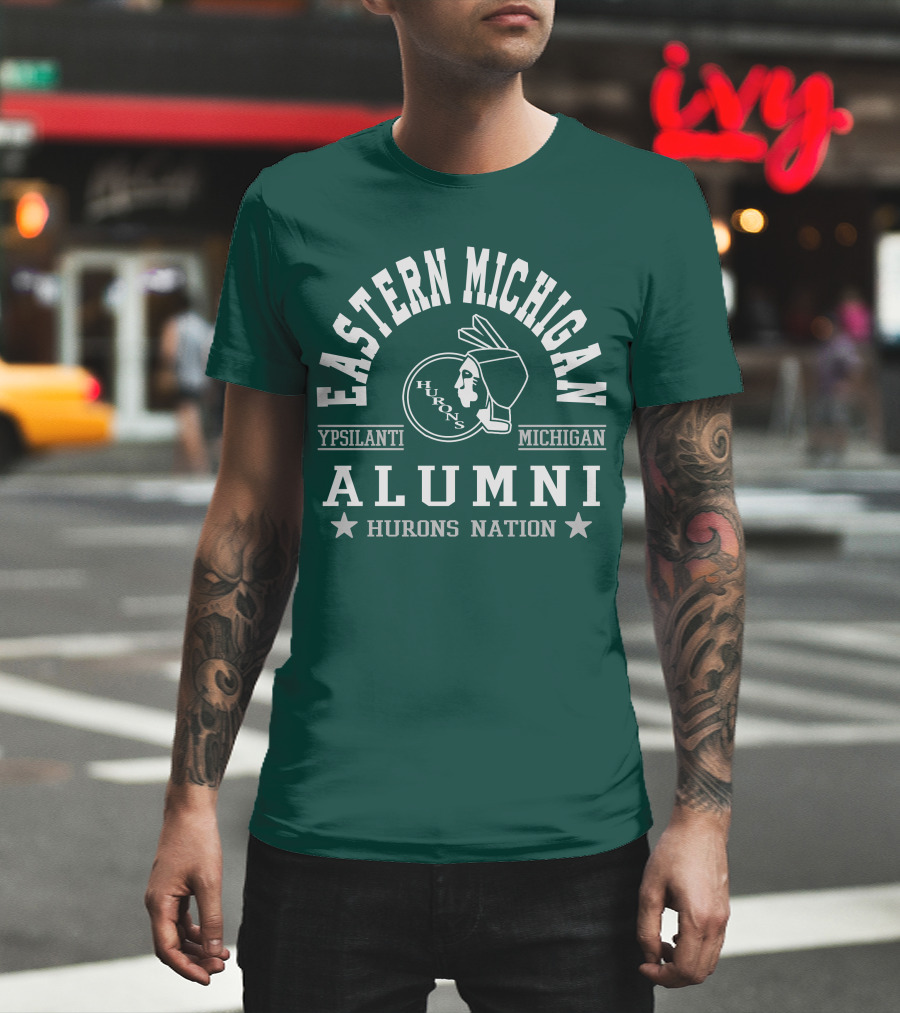 Eastern Michigan Alumni Hurons Nation Ypsilanti Michigan T-Shirt