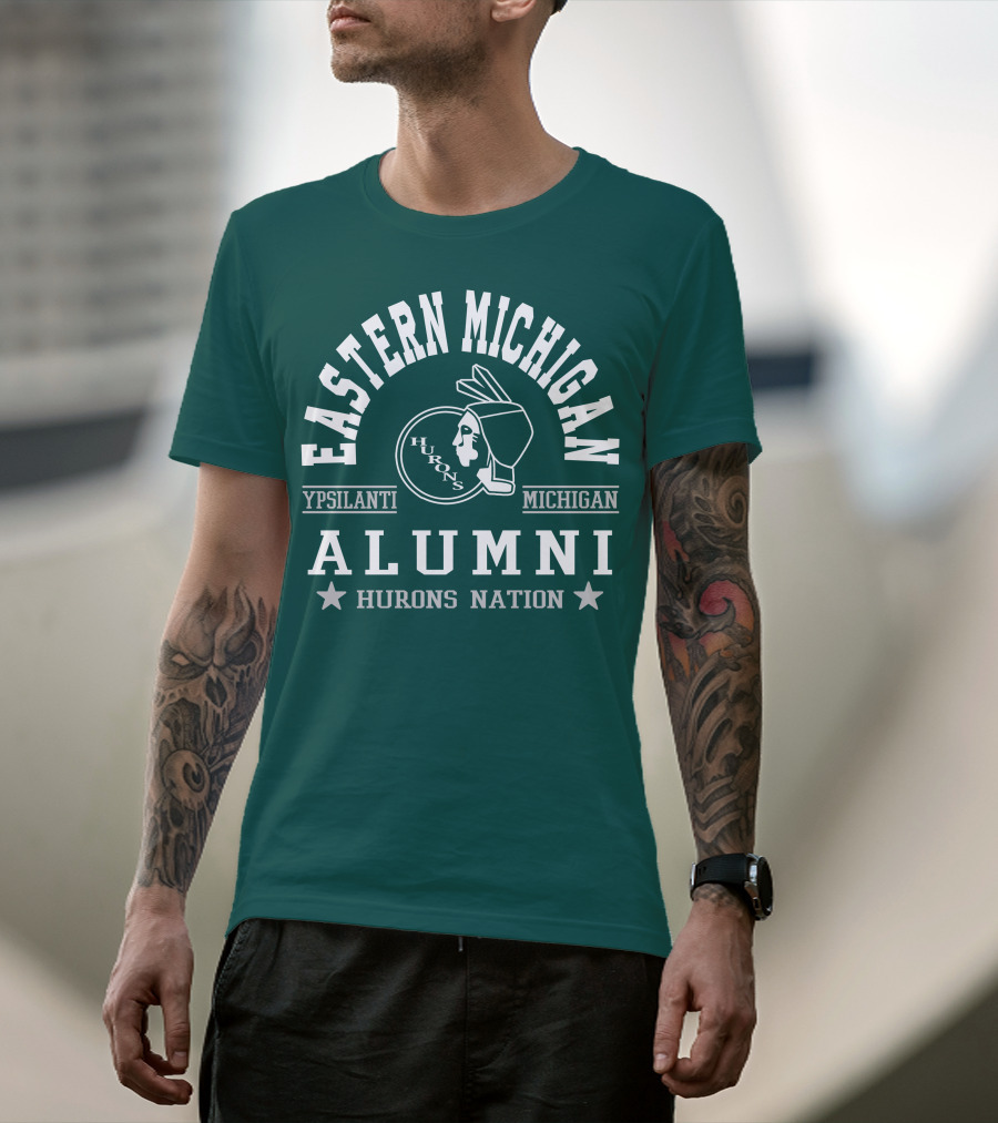 Eastern Michigan Alumni Hurons Nation Ypsilanti Michigan T-Shirt