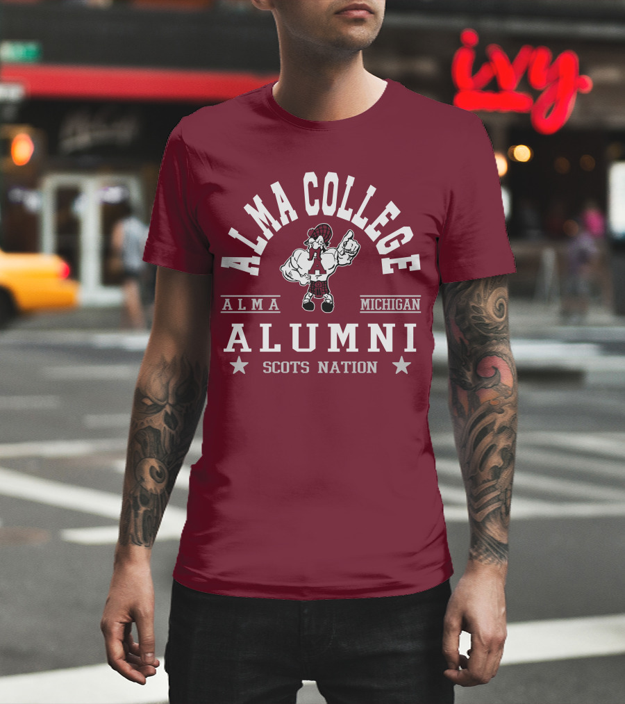 Alma College Michigan Alumni Scots Nation T-Shirt
