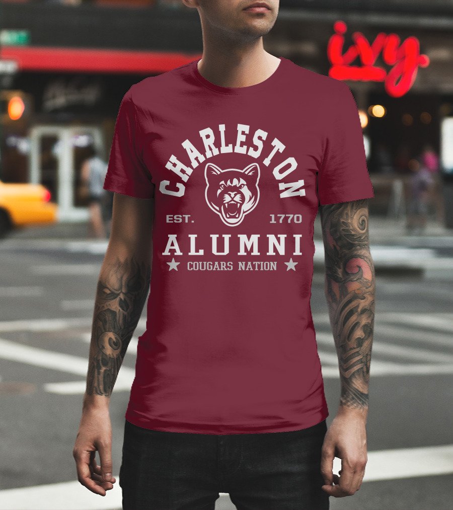 Charleston Alumni Cougars Nation Est. 1770 T-Shirt