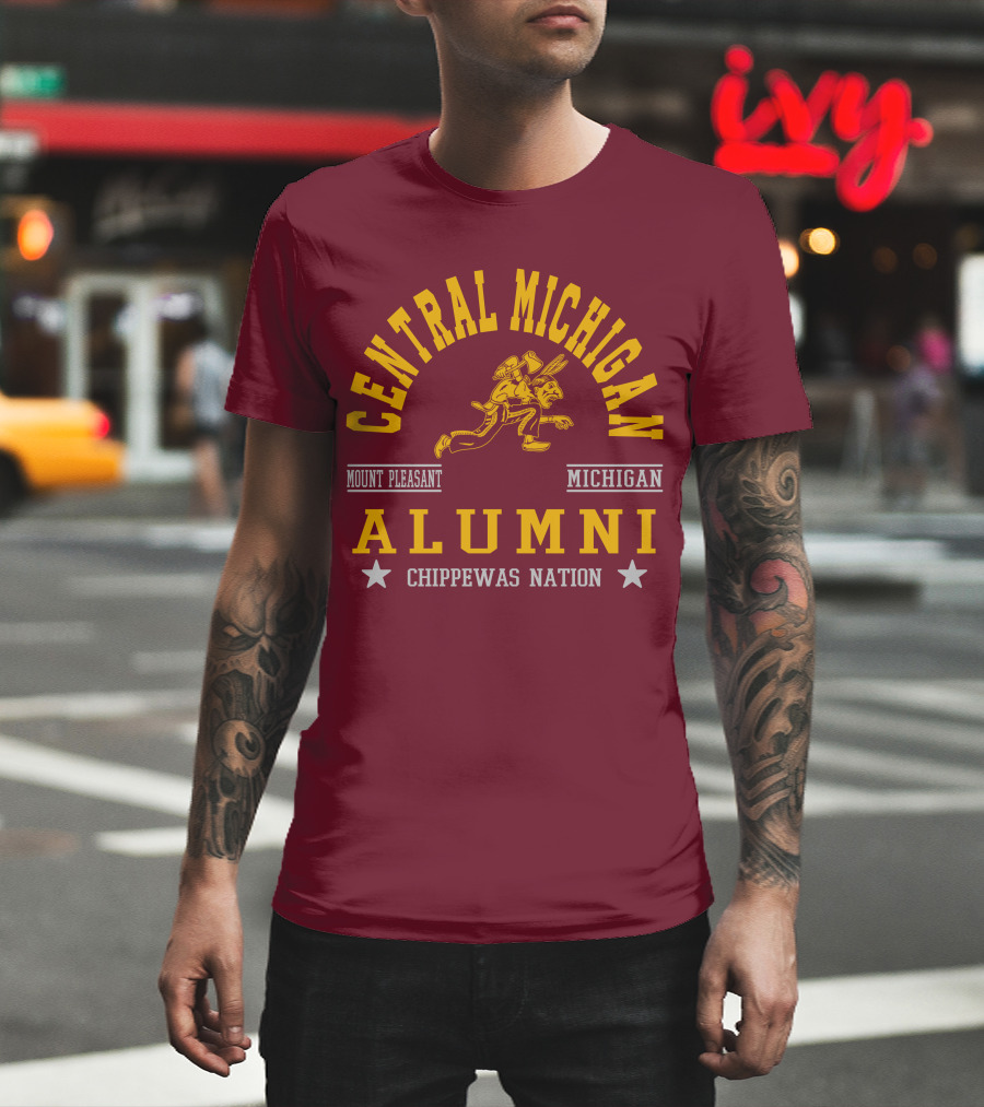 Central Michigan Alumni Mount Pleasant Chippewas Nation T-Shirt