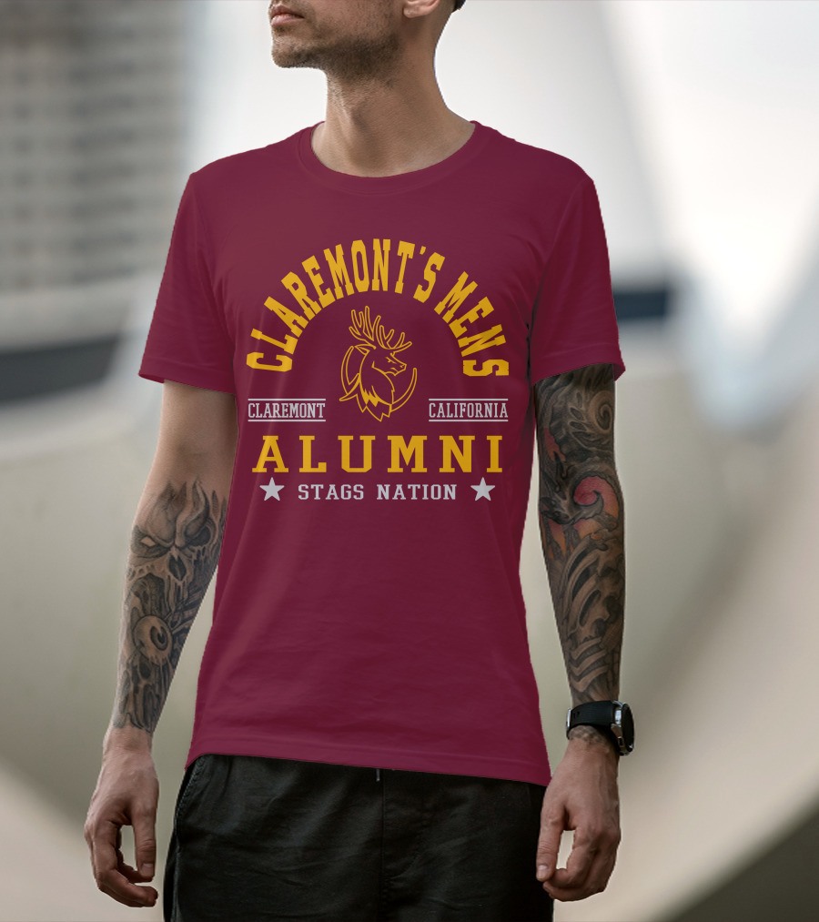 Claremont's Mens California Alumni Stags Nation T-Shirt