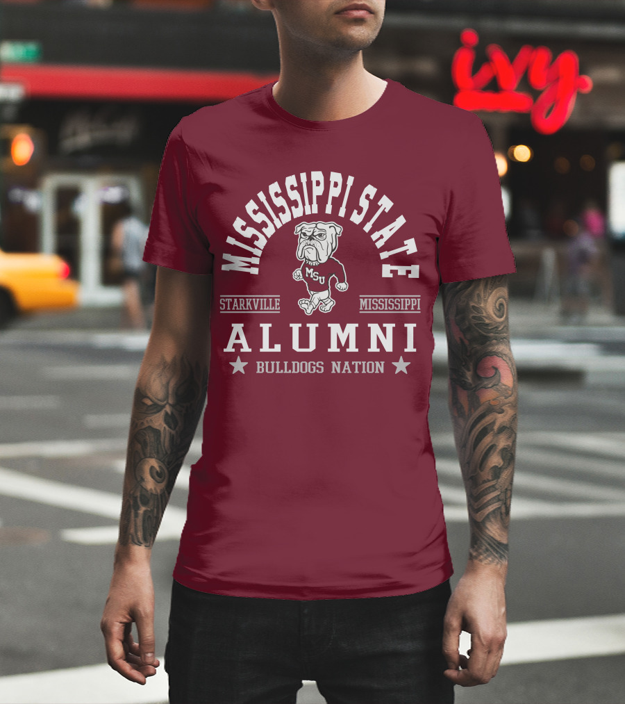 Mississippi State University Alumni Bulldogs Nation Starkville Mississippi T-Shirt