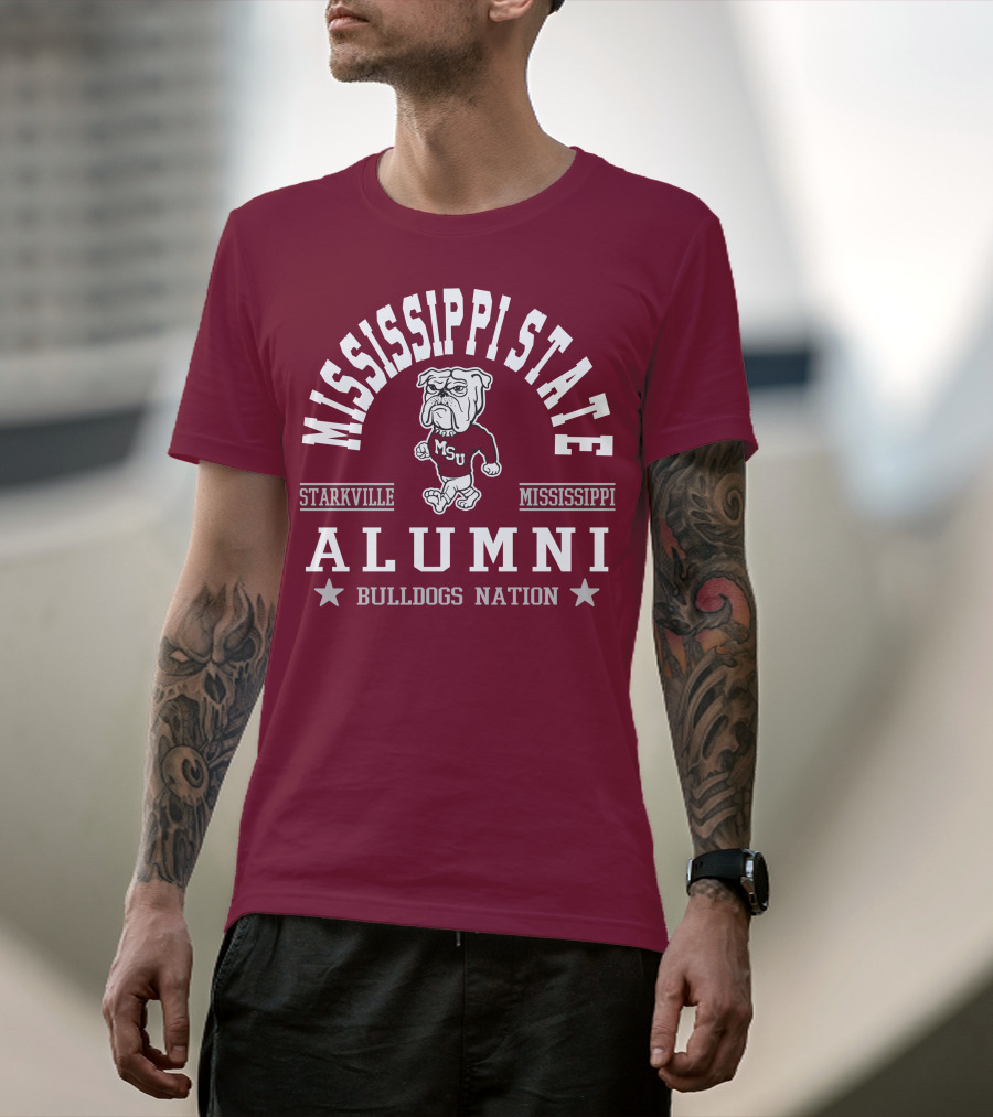 Mississippi State University Alumni Bulldogs Nation Starkville Mississippi T-Shirt