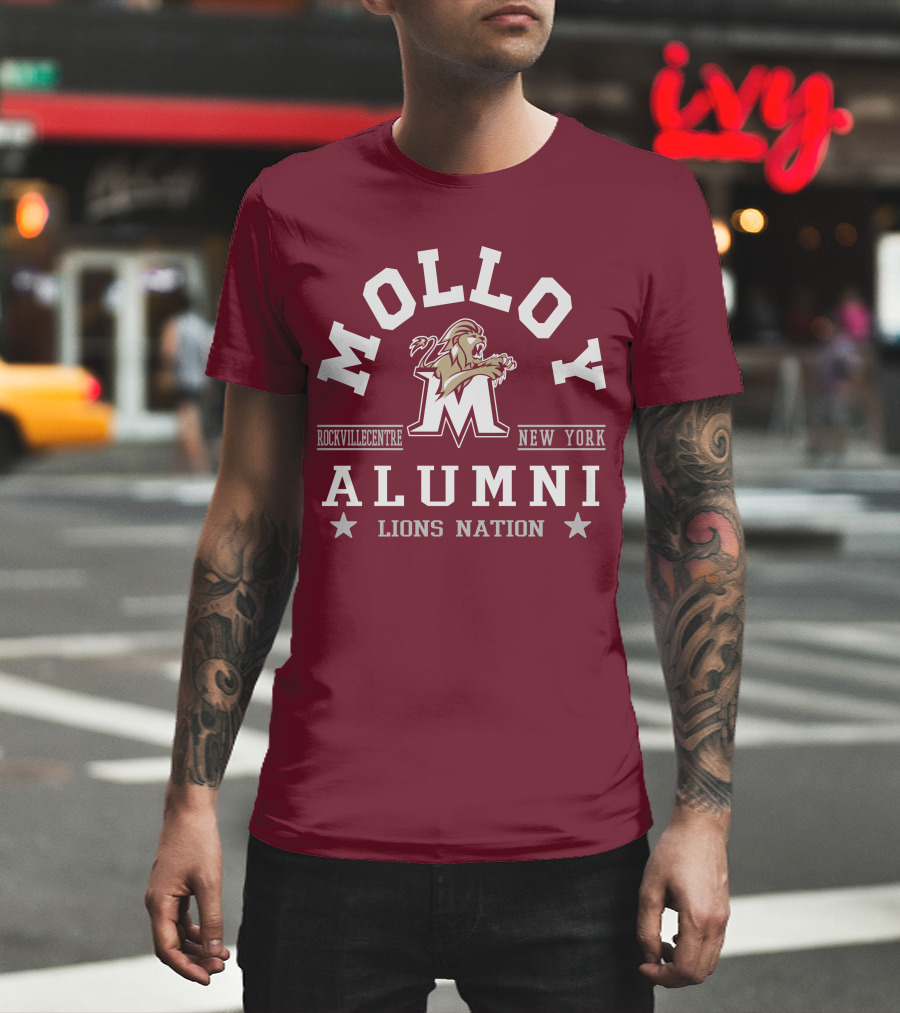 Molloy College Rockville Centre New York Alumni Lions Nation T-Shirt