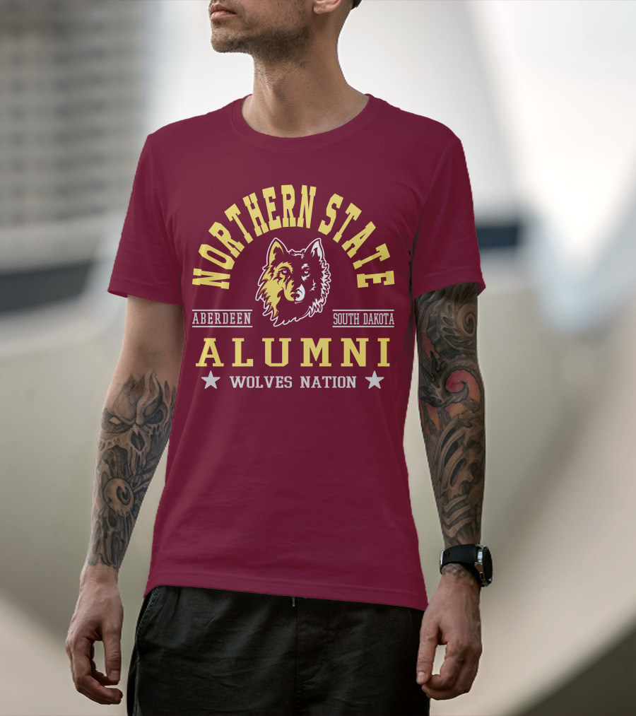 Northern State Alumni Wolves Nation Aberdeen South Dakota T-Shirt