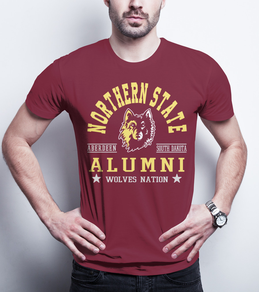 Northern State Alumni Wolves Nation Aberdeen South Dakota T-Shirt