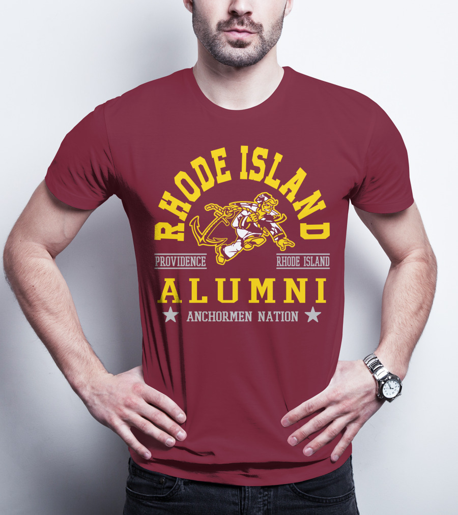 Rhode Island Alumni Providence Anchormen Nation T-Shirt