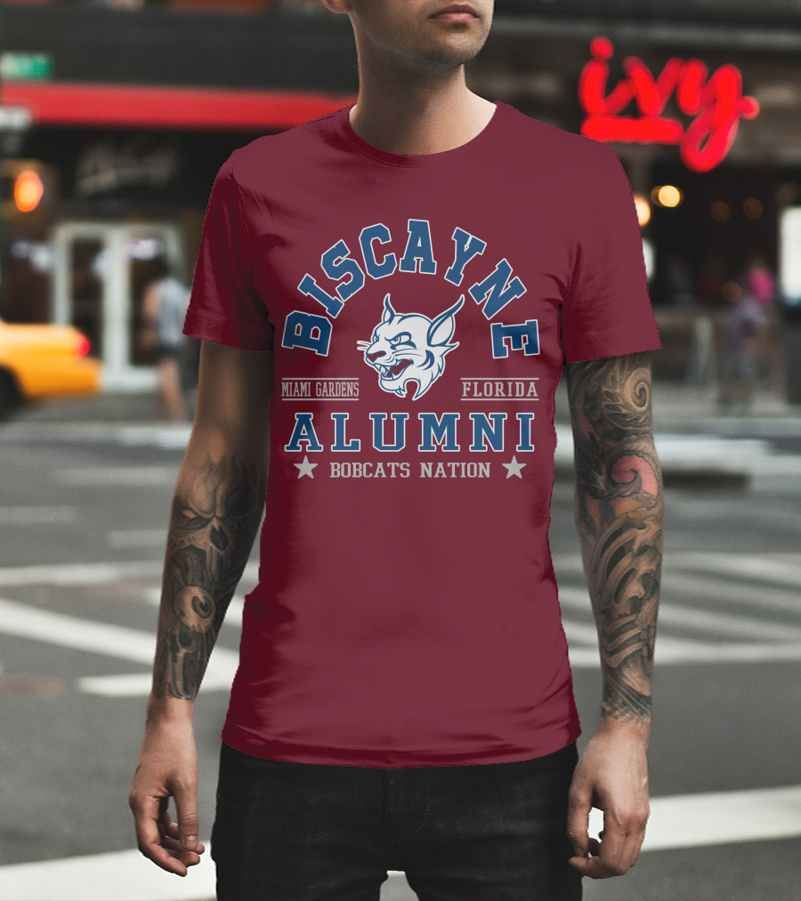 Biscayne College Alumni Bobcats Nation Miami Gardens Florida T-Shirt