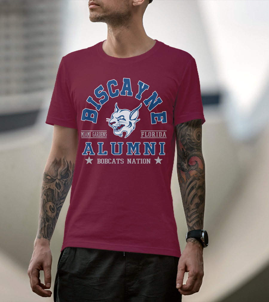 Biscayne College Alumni Bobcats Nation Miami Gardens Florida T-Shirt